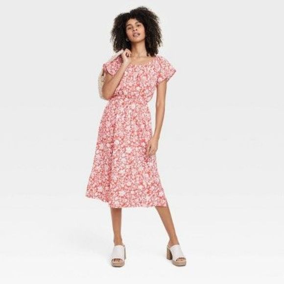 Universal Thread | Dresses | Womens Short Sleeve Back Cut Out Dress ...